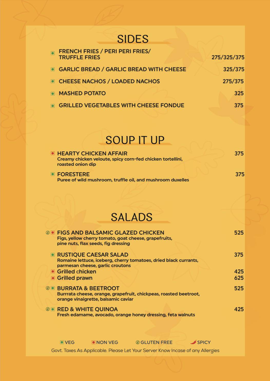 Menu at Rustique - Cafe & Bar, New Delhi