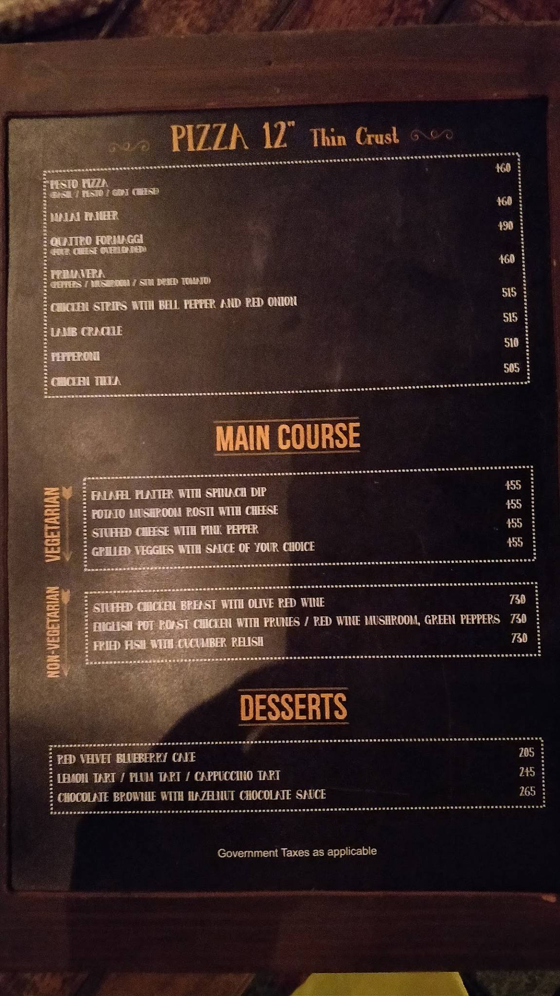 Menu at Rustique - Cafe & Bar, New Delhi
