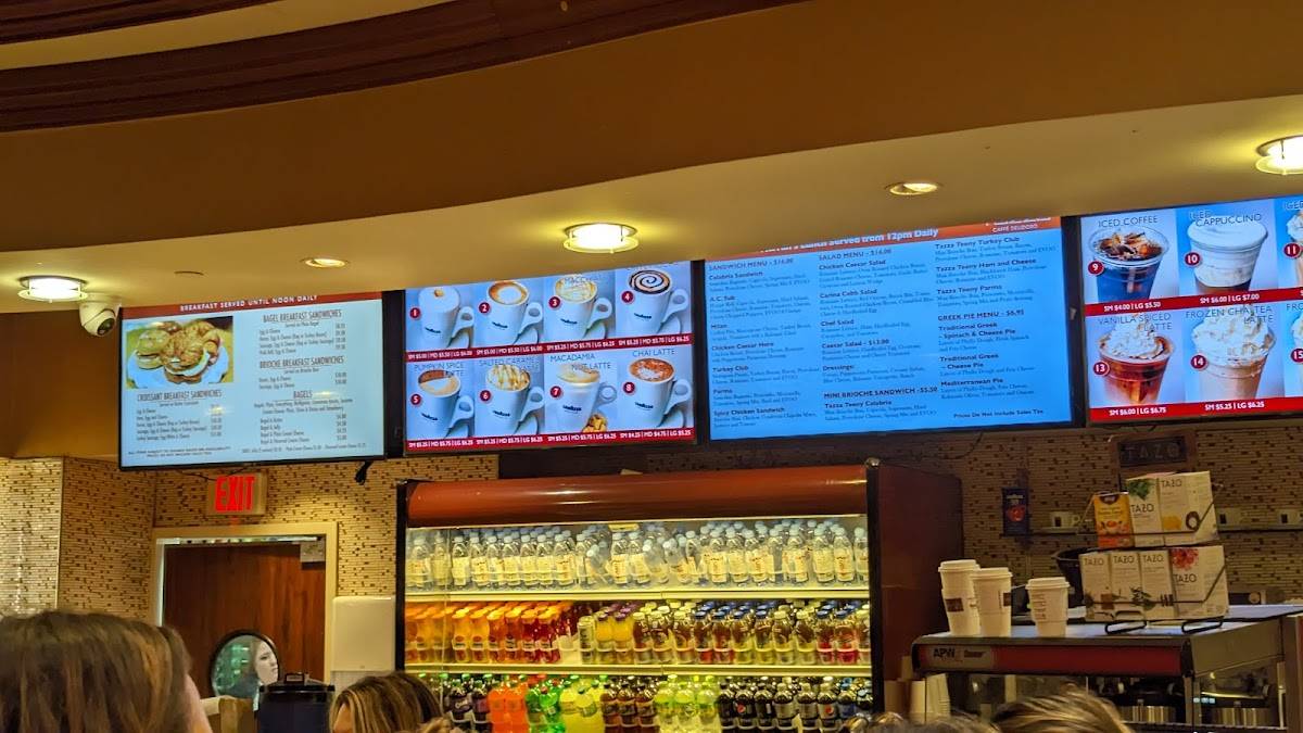 Menu at Café Tazza Delizioso cafe, Atlantic City, Harrah's Resort