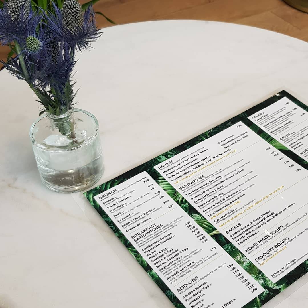 Menu at The Hideaway Coffee Bar/Shop (Brunch and Lunch Prestwich ...