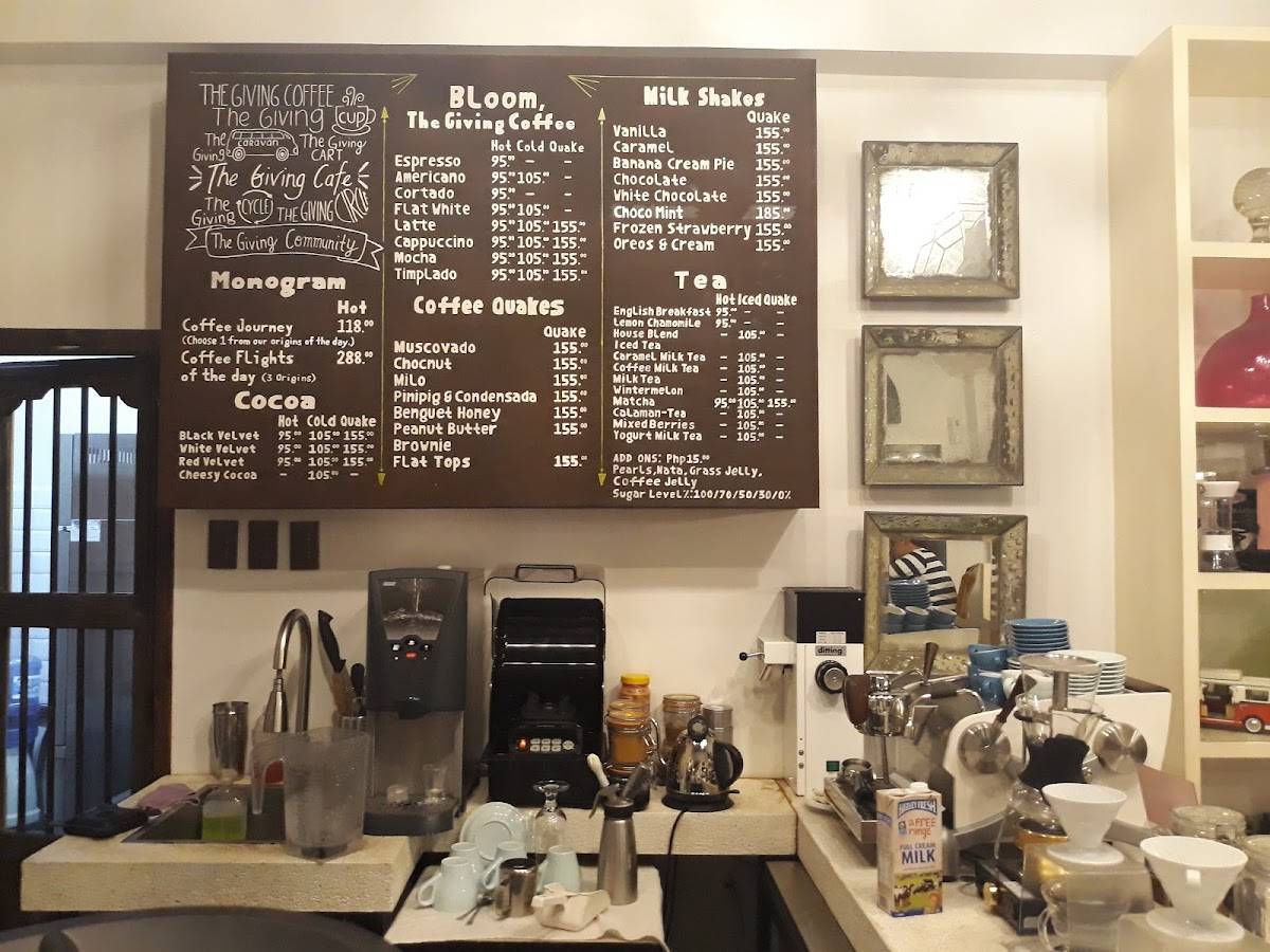 Menu at TheGiving Café (TGC) cafe, Mandaluyong