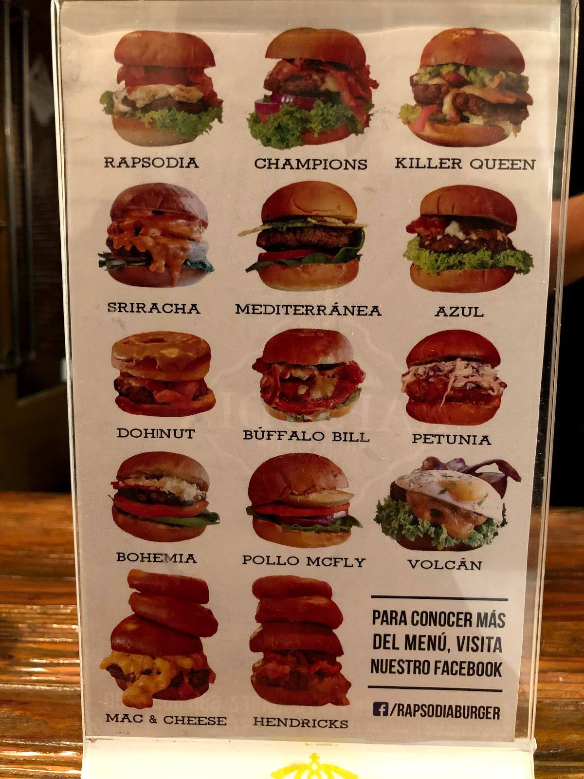 Carta del restaurante Cervecería Icono, Mexicali