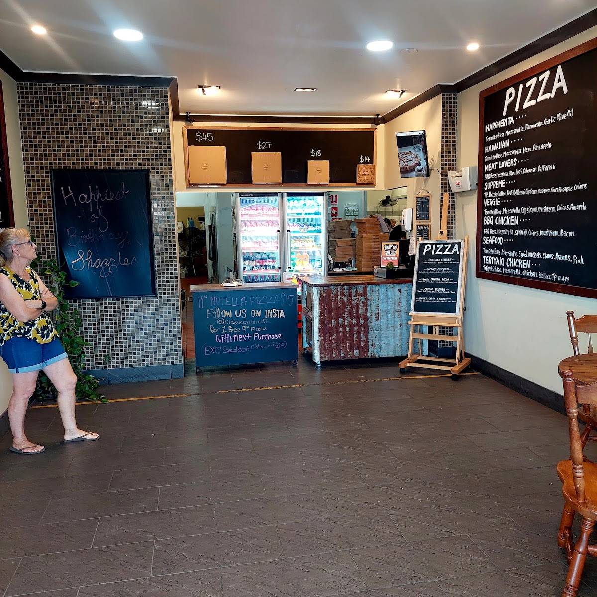 Menu at Classic Crust pizzeria, Coffs Harbour