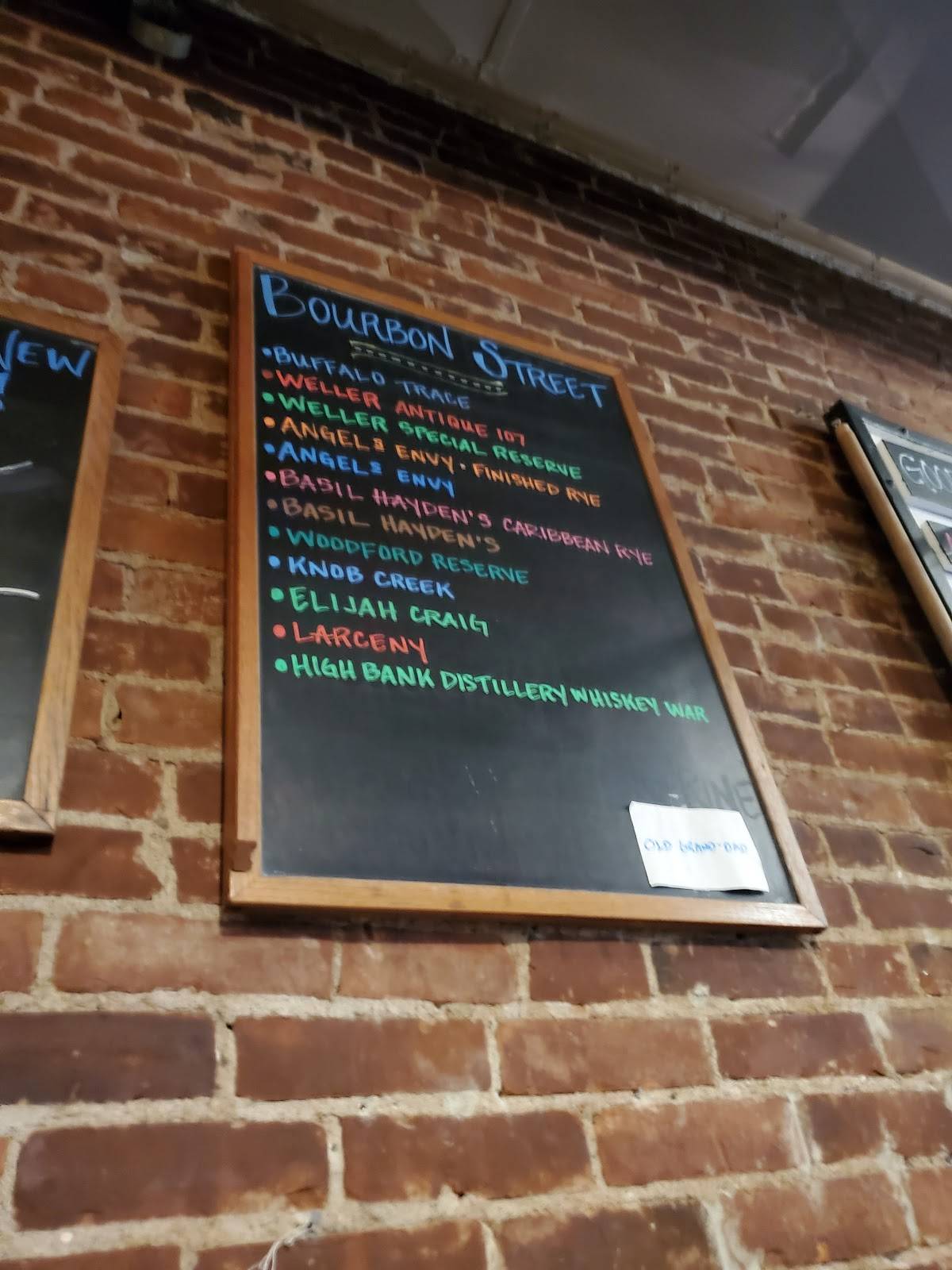 Menu at The Old Mohawk restaurant, Columbus