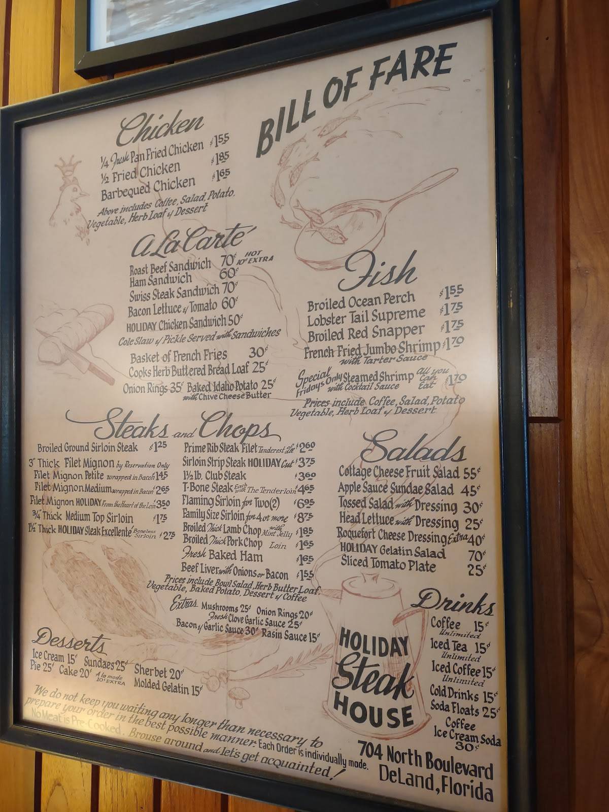 Menu at Cook's Buffet Cafe Bakery, DeLand