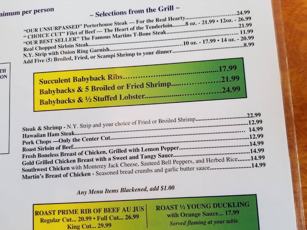 Menu at Crave's Coastal Kitchen & Cocktails pub & bar, Flagler Beach