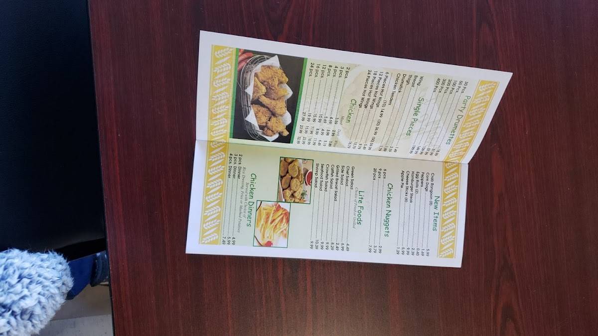 Menu at Crispy Cajun of Eunice restaurant, Eunice