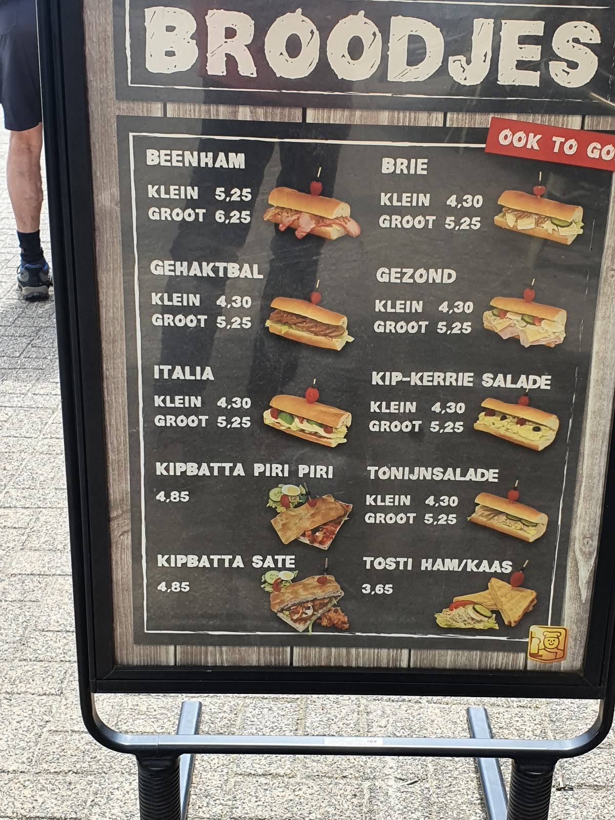 Speisekarte von De Echte Bakker, Wanssum