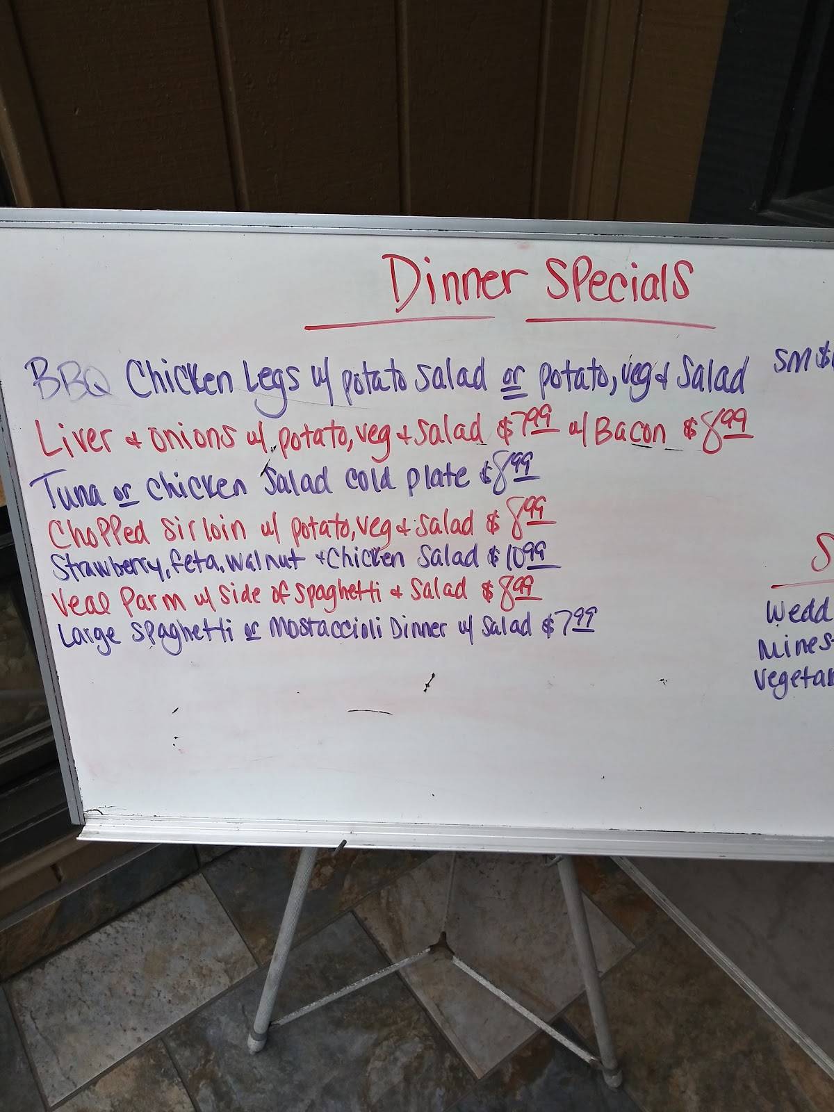 Menu at Scenna's Family Restaurant, Girard