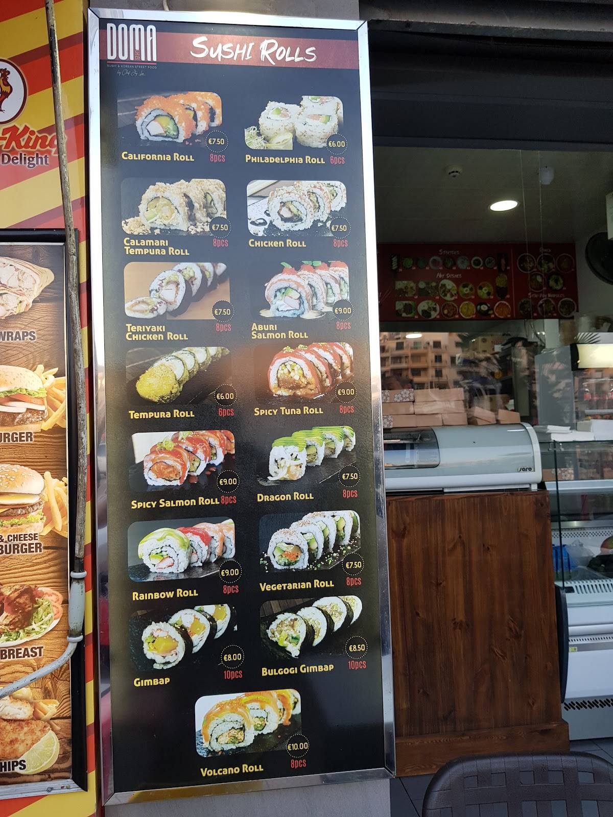 Menu at Doma Marsaskala restaurant, Marsaskala