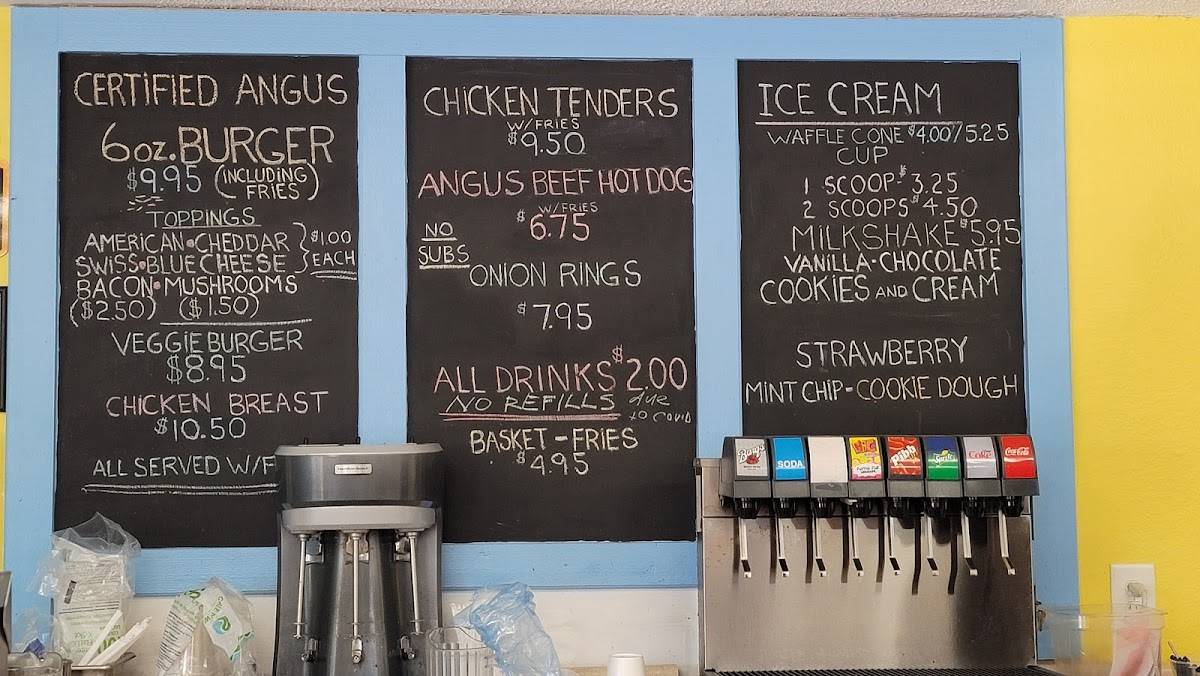 Menu at Duck Duck Burgers restaurant, Duck