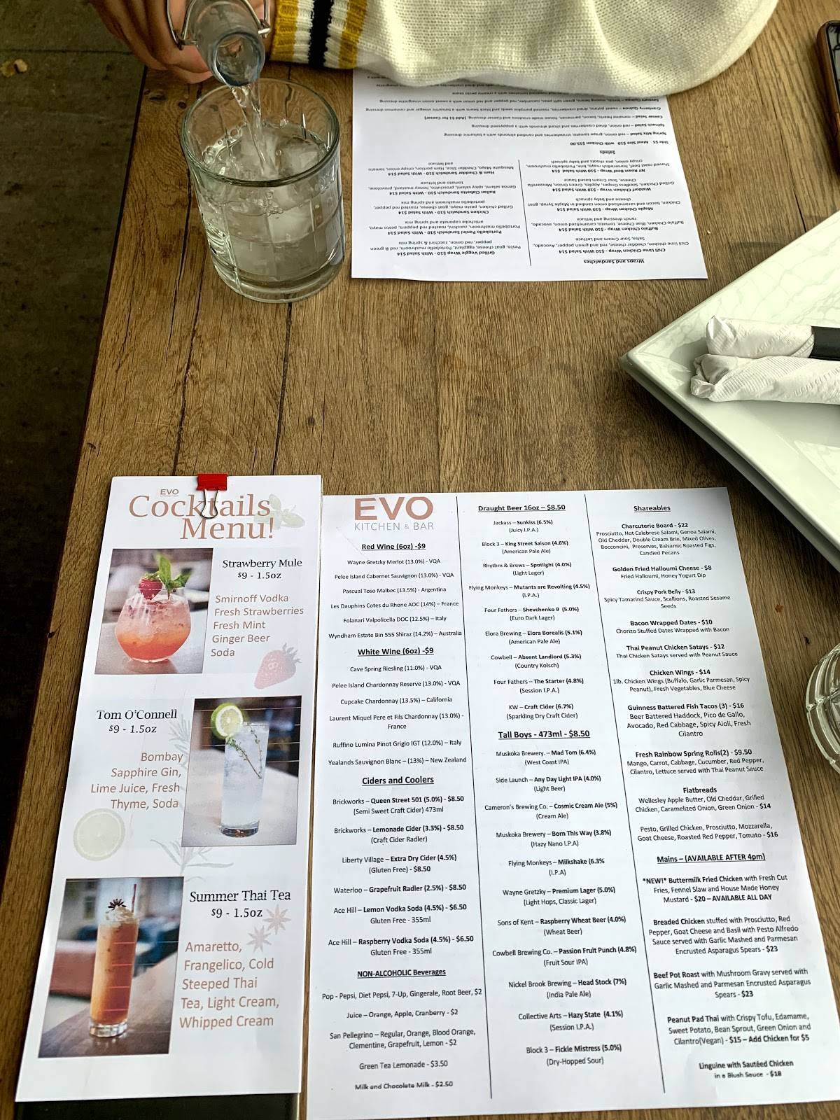 Menu at EVO Kitchen & Bar, Cambridge