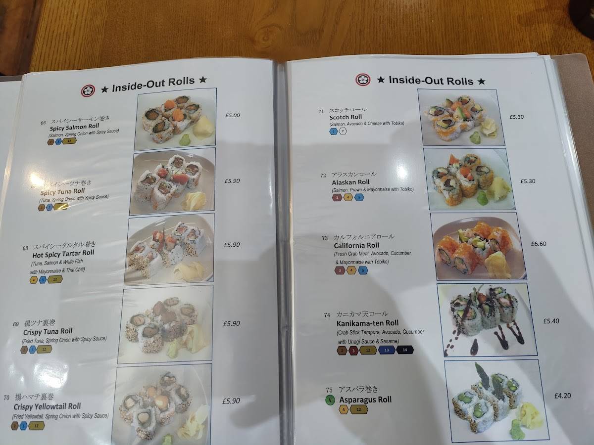 Menu at Eat Tokyo (Soho) restaurant, London, 16 Old Compton St