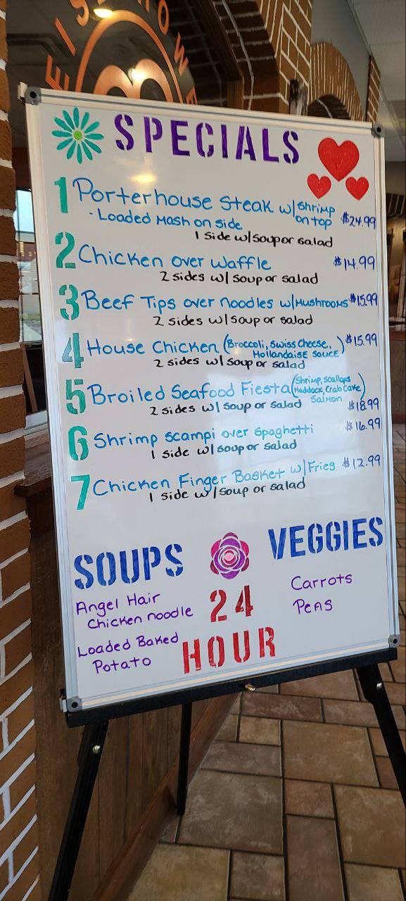 Menu at Eisenhower Diner restaurant, Hanover