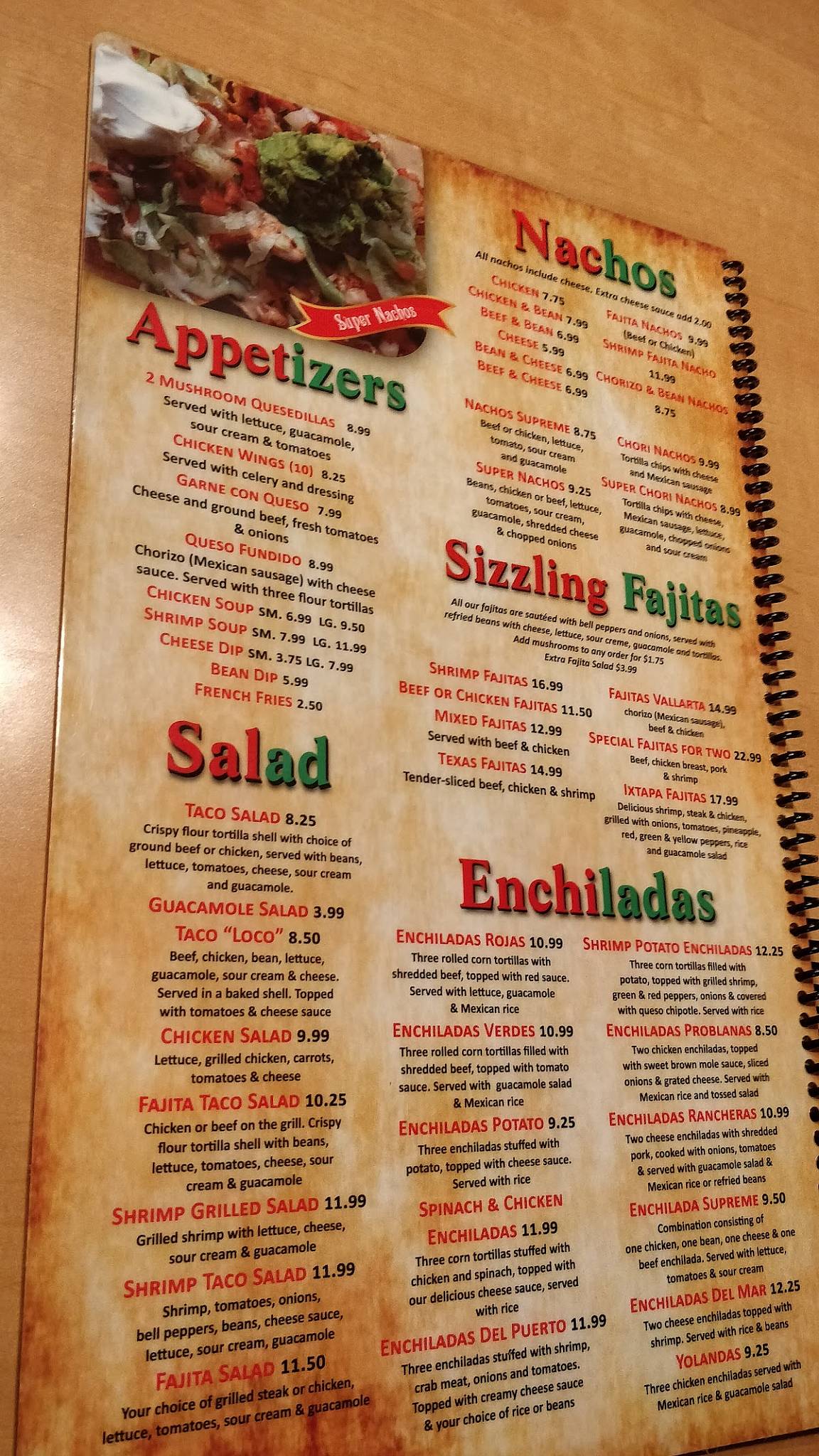 Menu at El Ranchero Mexican Grill And Bar, Franklin
