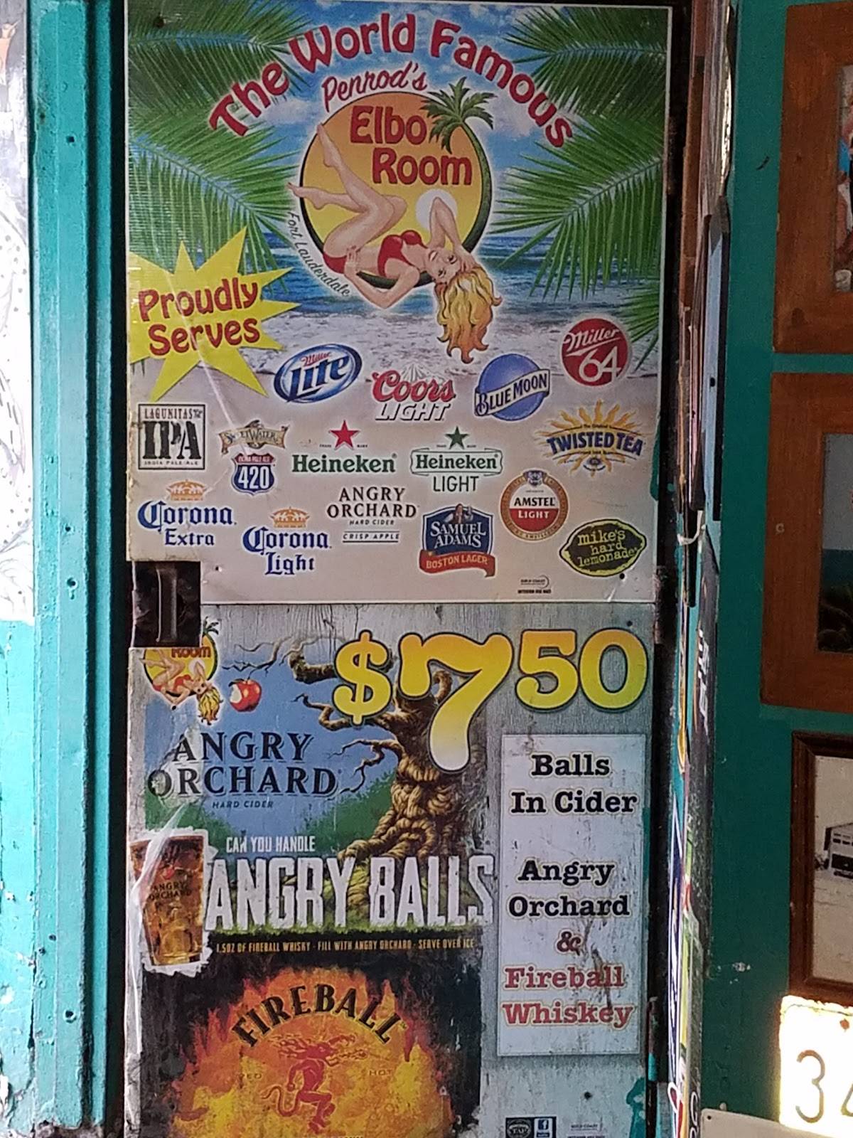 Menu at Elbo Room pub & bar, Fort Lauderdale
