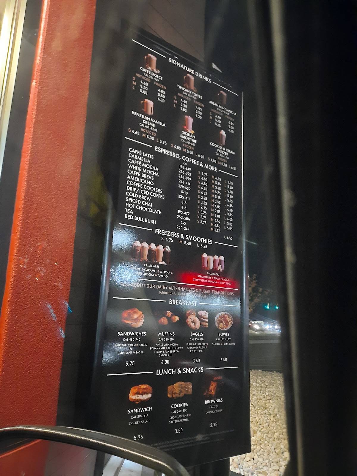 Menu at Ellianos Coffee Pine Level, Millbrook