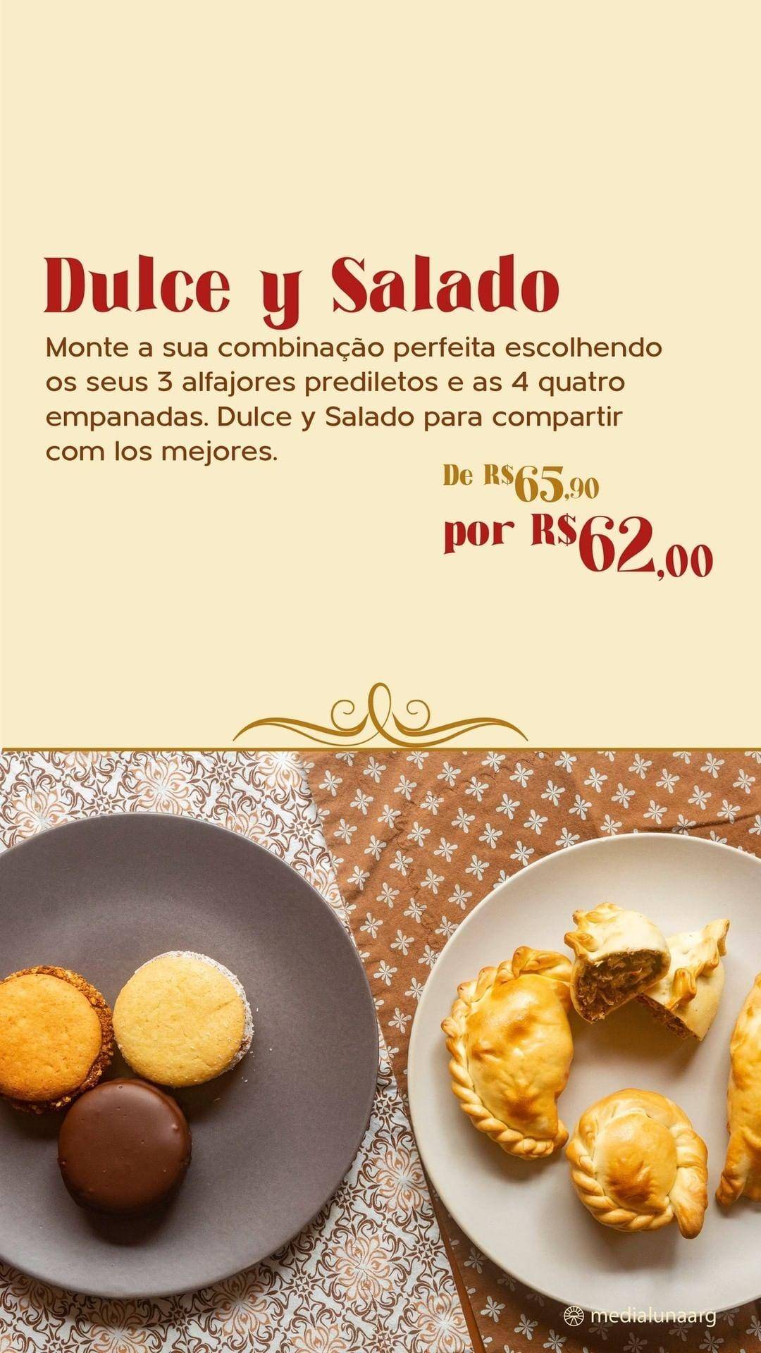 Menu em medialuna | sabores argentinos restaurante, Curitiba
