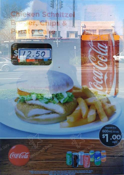 Menu at Flakey Jakes fast food, Ashburton