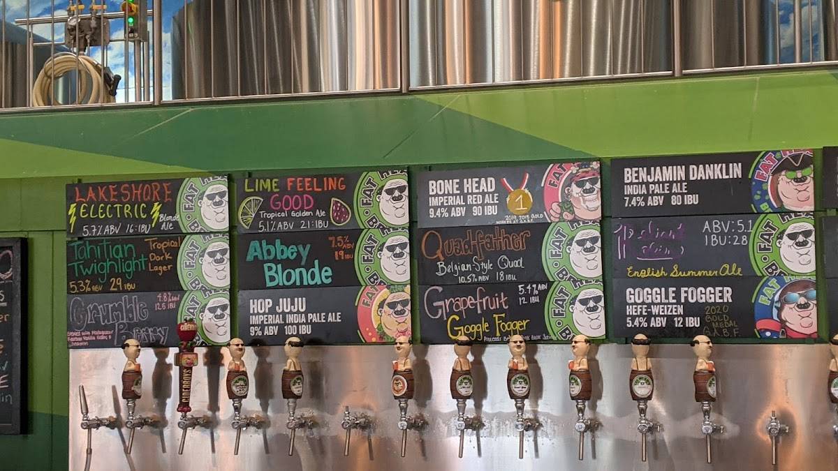 Menu at Fat Head's Brewery restaurant, Middleburg Heights