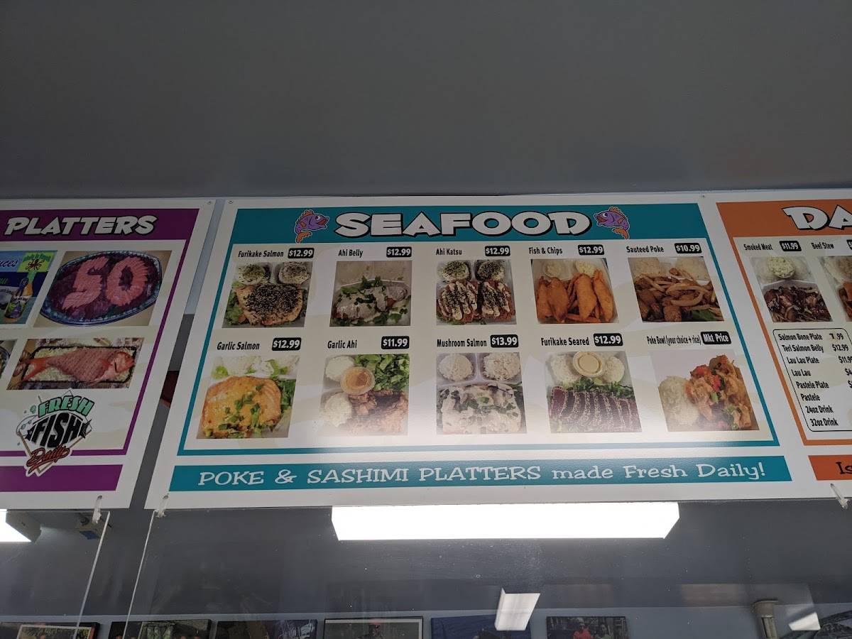 Menu at Fresh Catch Pearl City restaurant, Pearl City