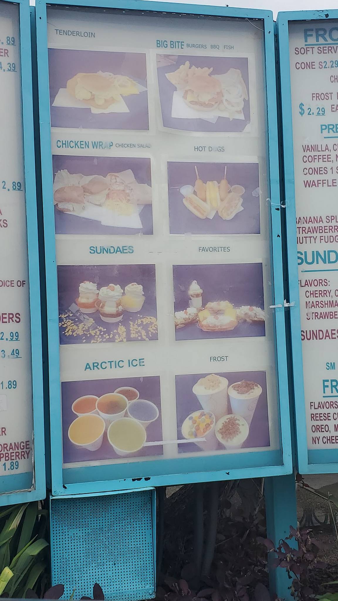 Menu at Frost Bite restaurant, Avon