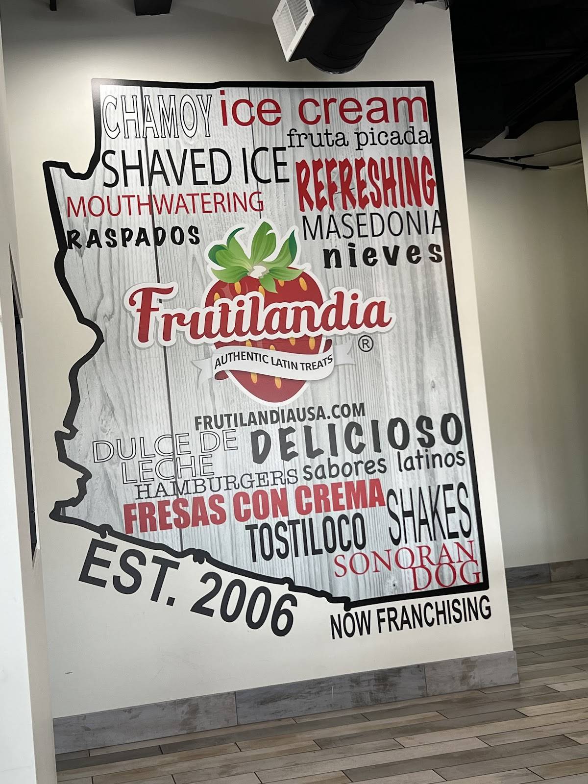 Menu at Frutilandia, Mesa, W Baseline Rd Ste1