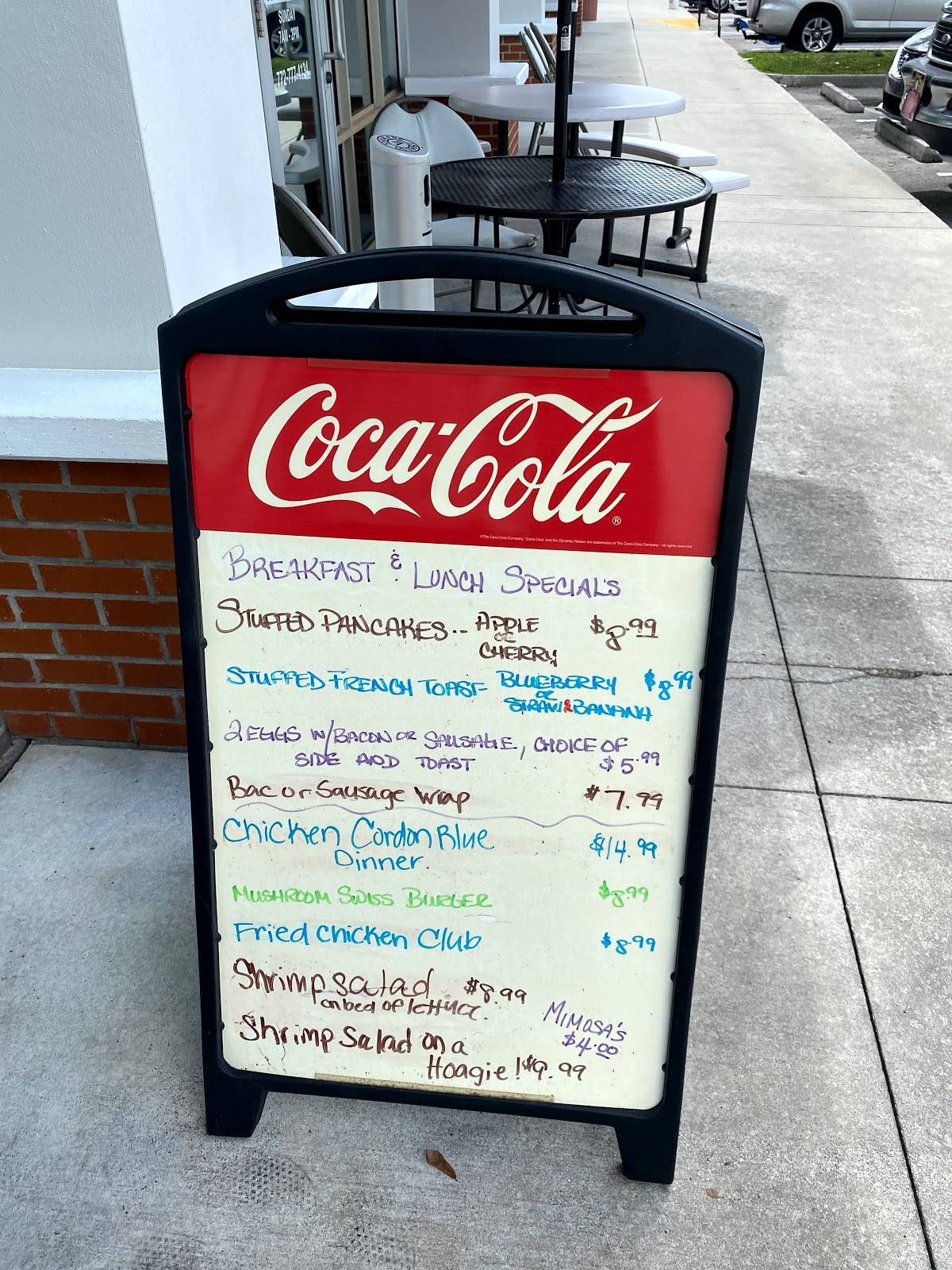 Menu at Grandpa's Diner restaurant, Port St. Lucie