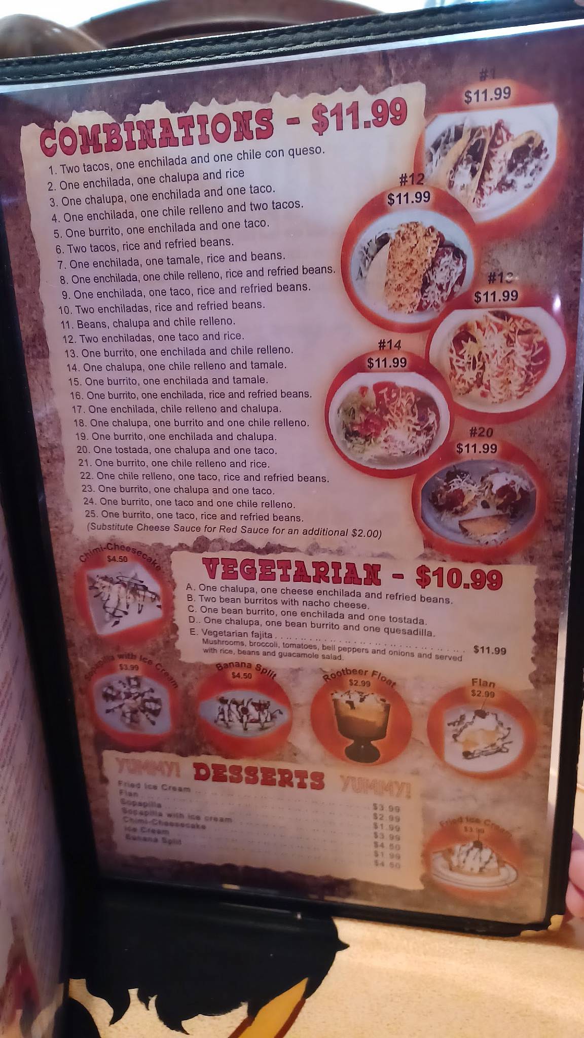 Menu at El Rodeo Mexican Restaurant, Granite City
