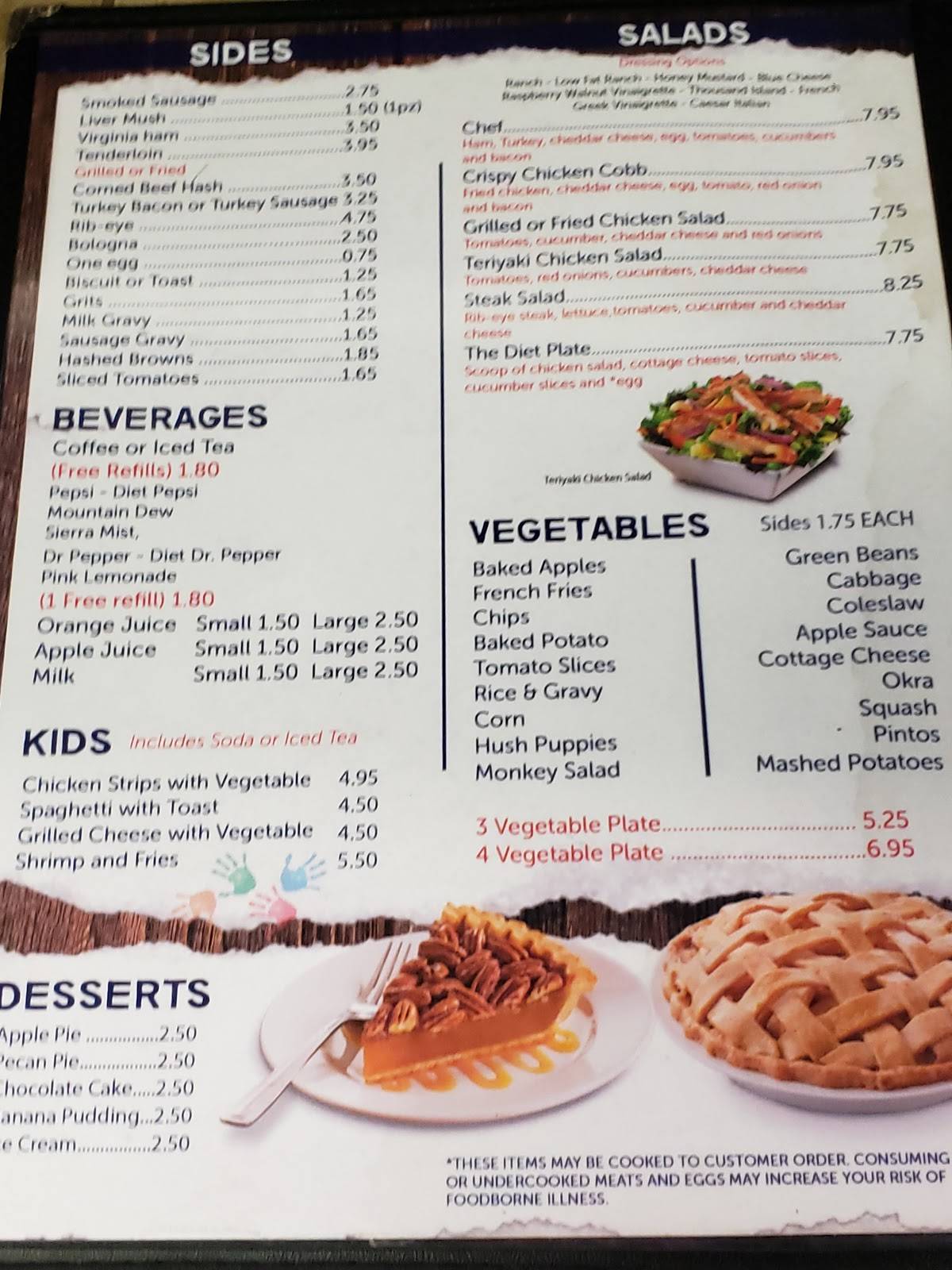Menu at Gregg's Kitchen fast food, Welcome