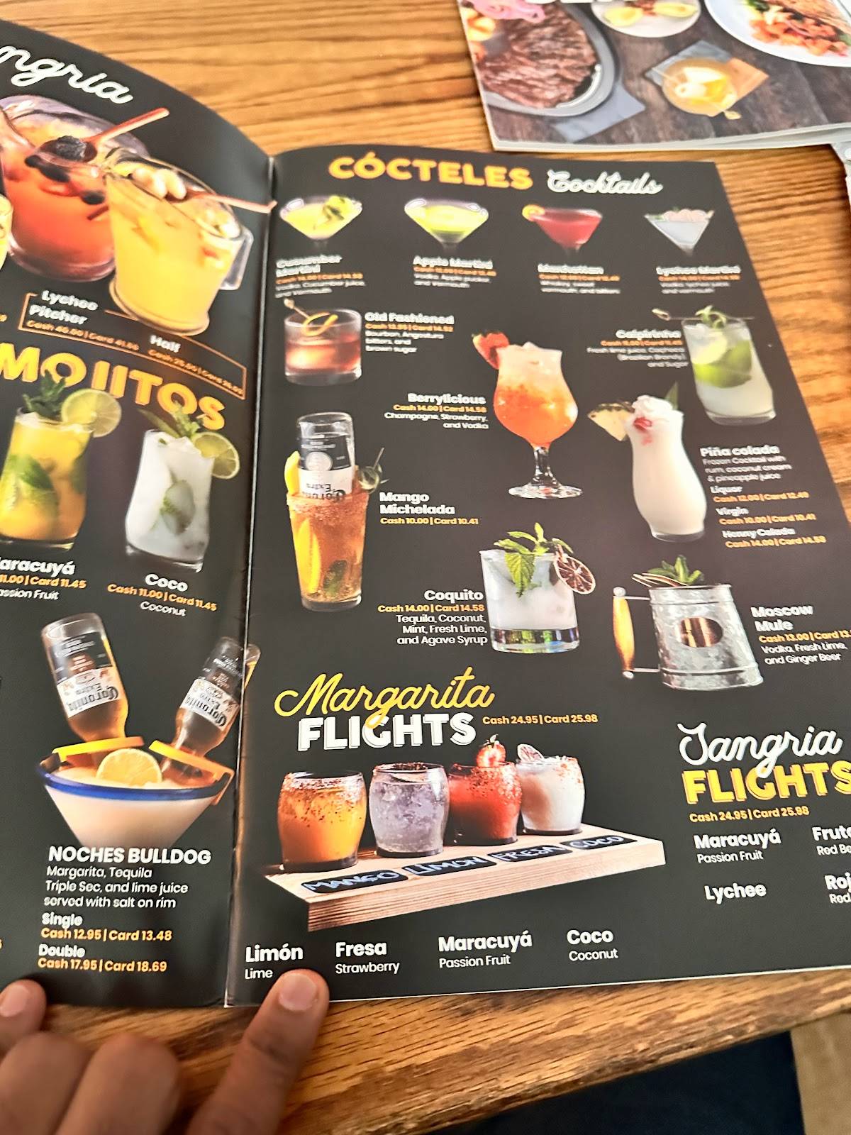 Menu at Noches de Colombia Hackensack restaurant, Hackensack, 382 Main St