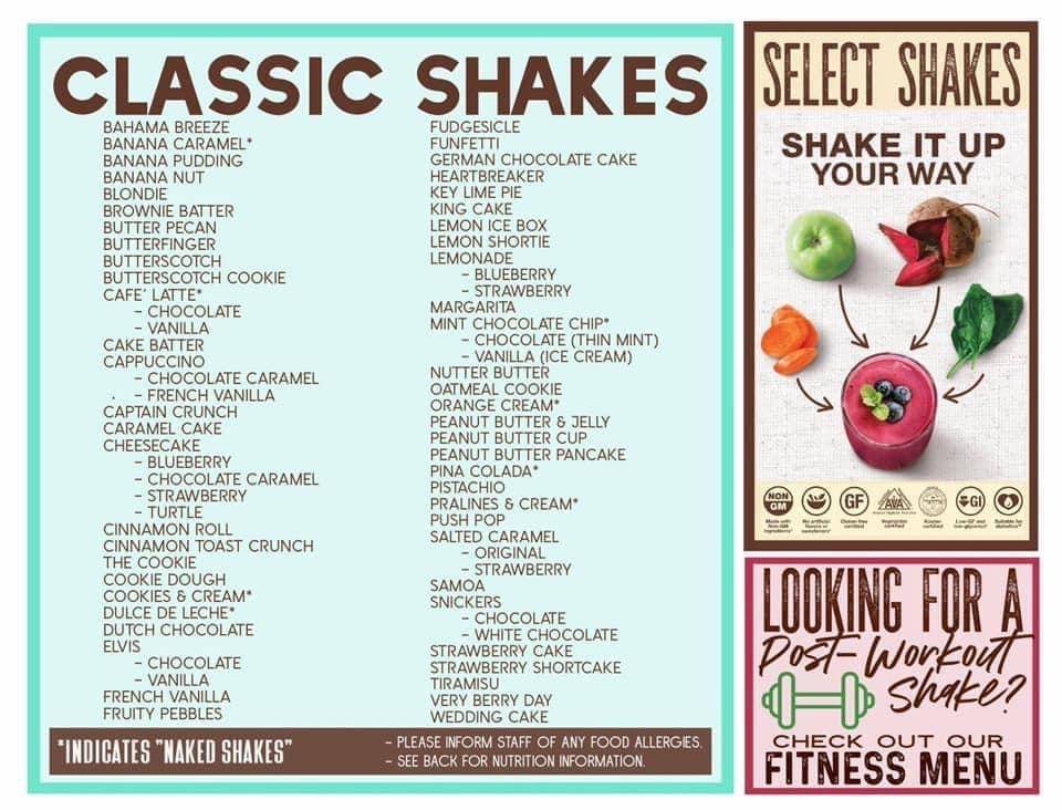 Menu at Happy Nutrition restaurant, Pearl, HWY 468 W
