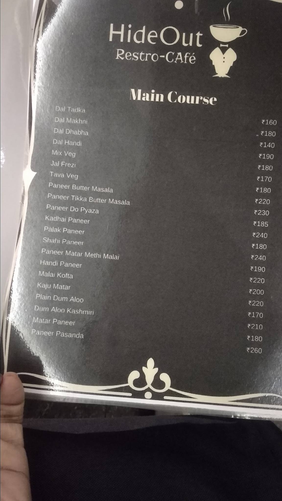 Menu at Hideout Restaurant and Cafe (Best Pizza and Burgers and Fast ...