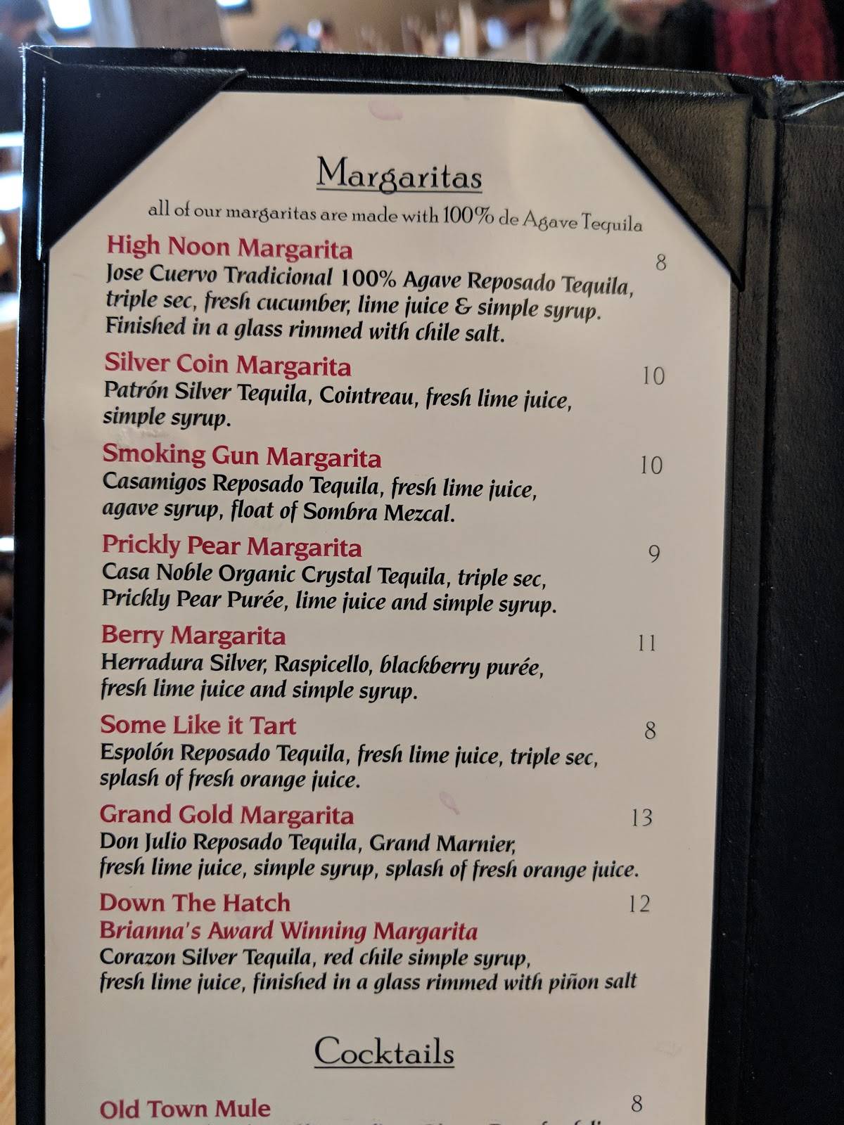 Menu at High Noon Restaurant & Saloon, Albuquerque