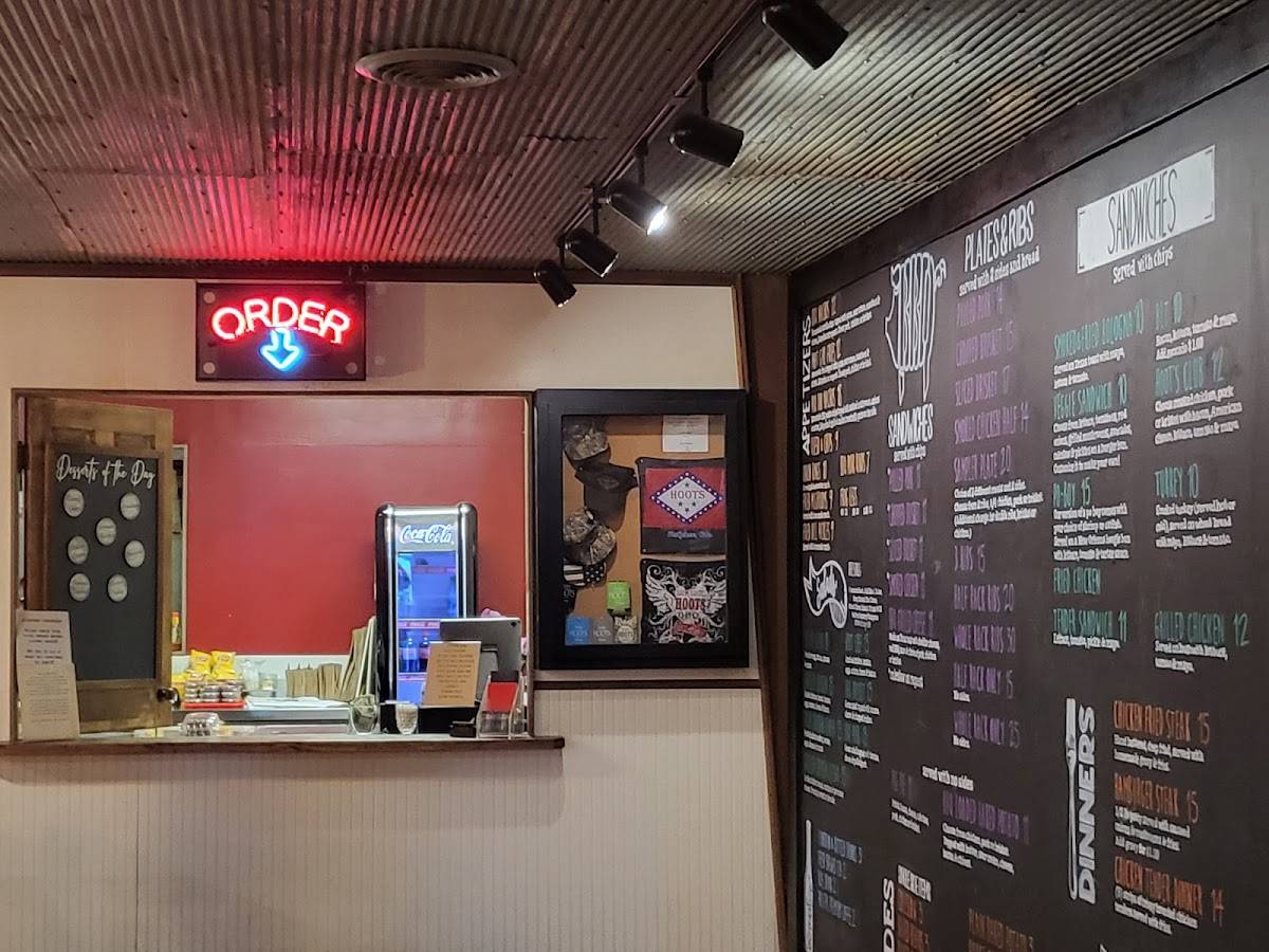 Menu at Hoots BBQ & Steaks, McGehee