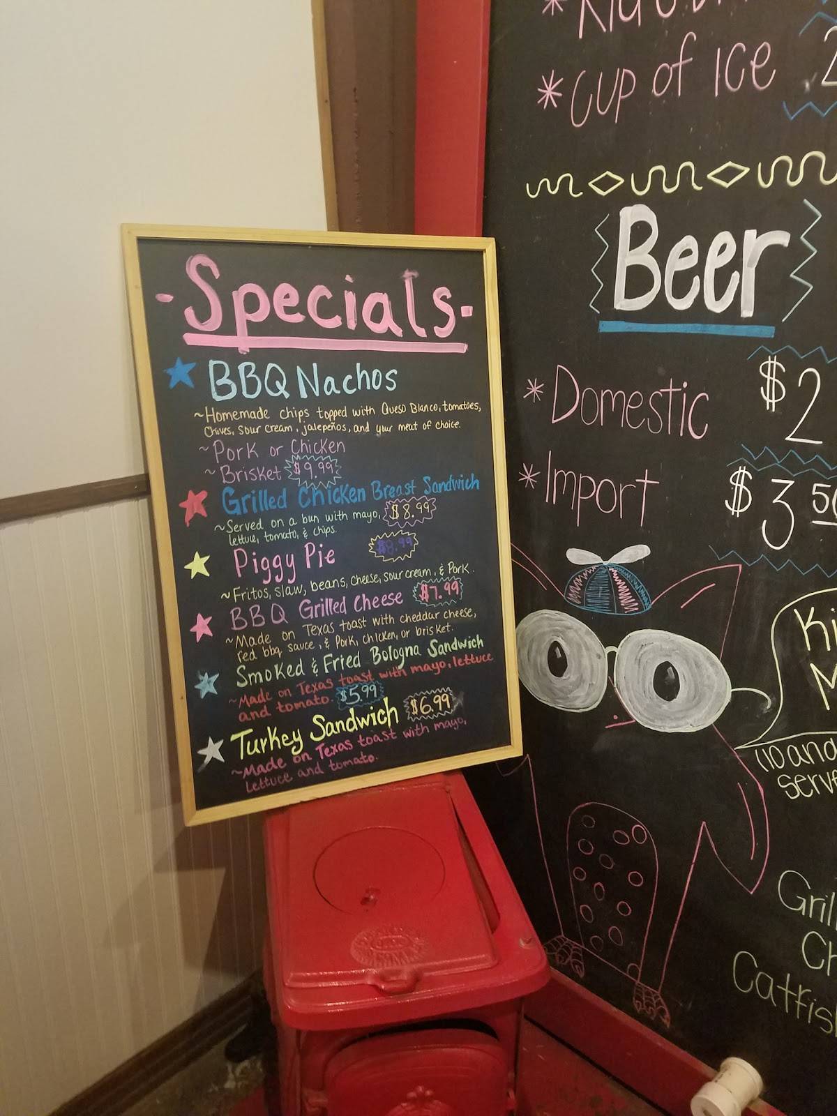 Menu at Hoots BBQ & Steaks, McGehee