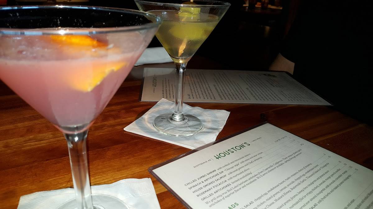 Menu at Houston's steakhouse, Scottsdale