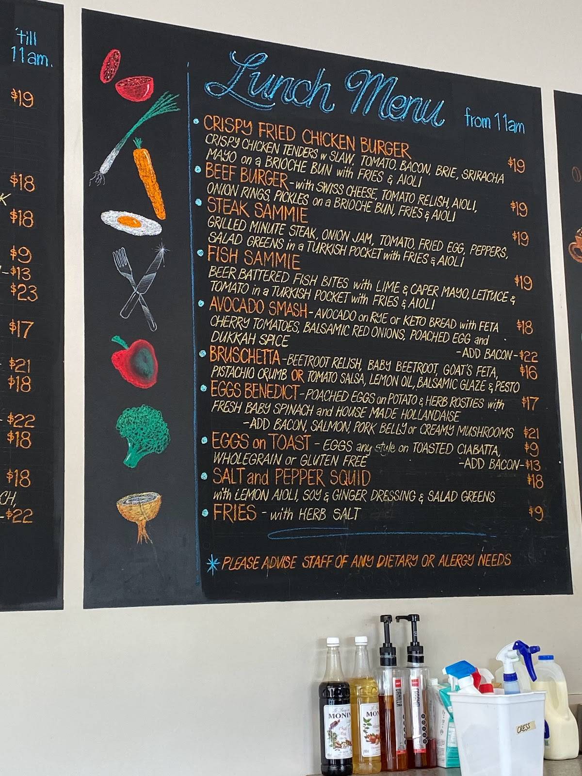 Menu at Hydro Eatery cafe, Turangi