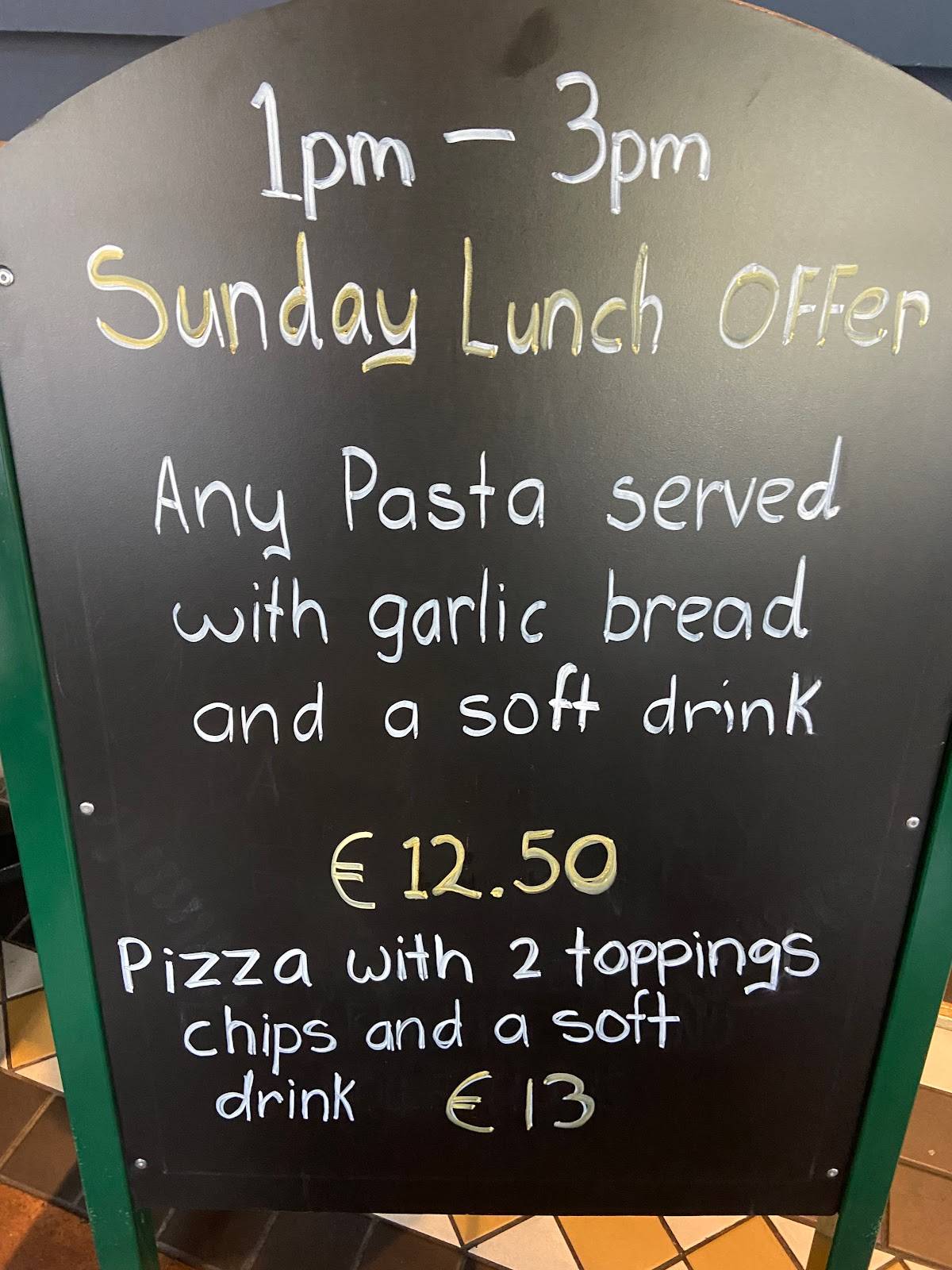 Menu at Il Castello Mallow restaurant, Mallow