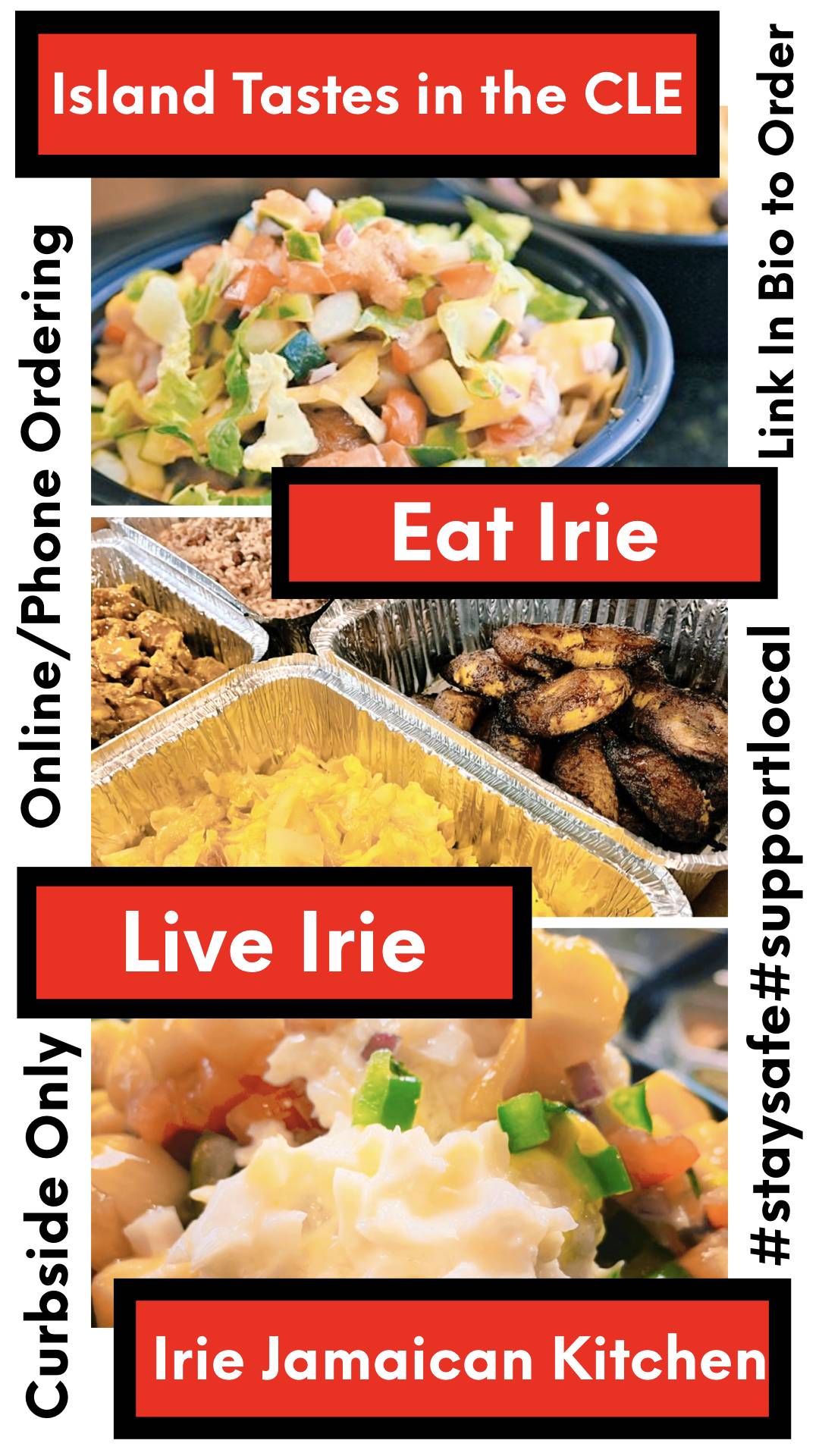 Menu at Irie Jamaican Kitchen restaurant, Euclid, 621 E 185th St