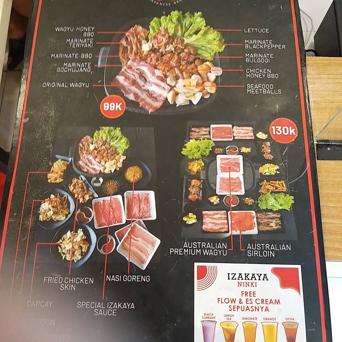 Carta del restaurante Izakaya Ninki City Resort, West Jakarta