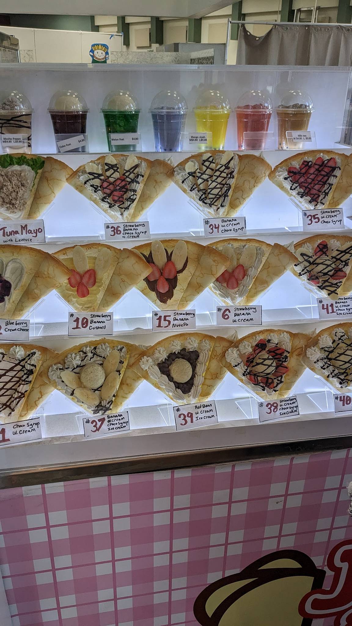 Menu at J Crepe & Cafe, San Diego