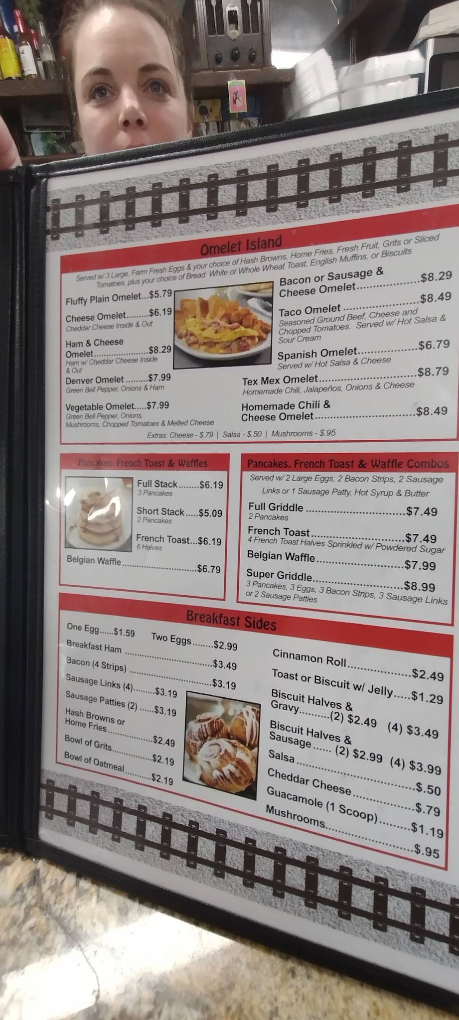 Menu at JR’s Cafe, Saginaw
