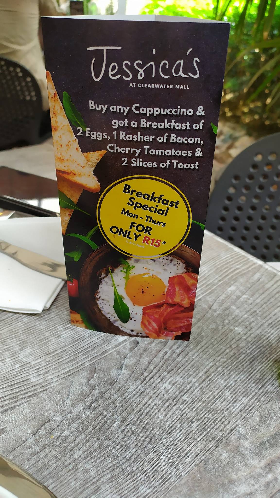 Menu at Jessica’s - Clearwater Mall restaurant, Roodepoort