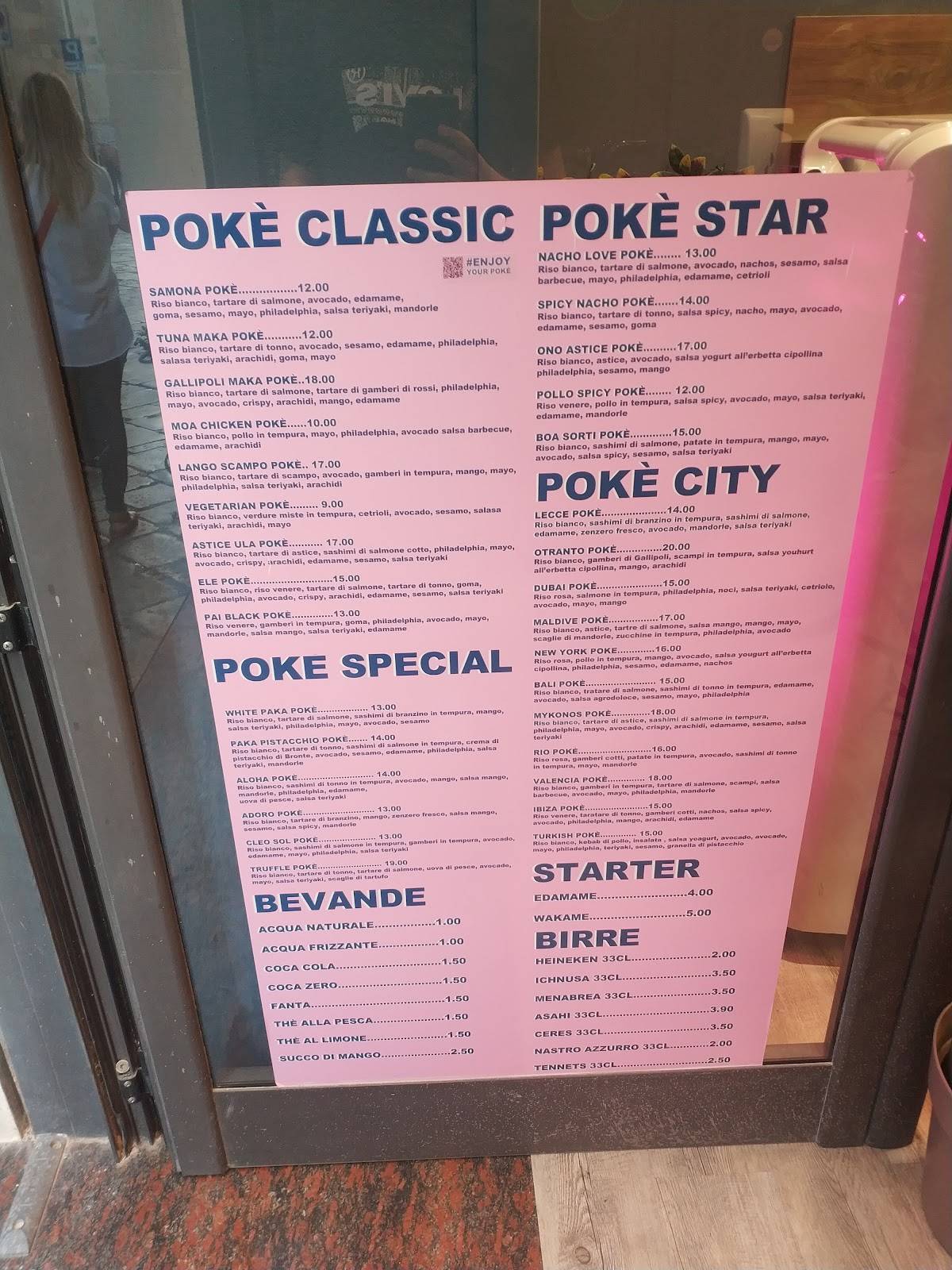 Speisekarte von Just Pokè pub & Bar, Galatina