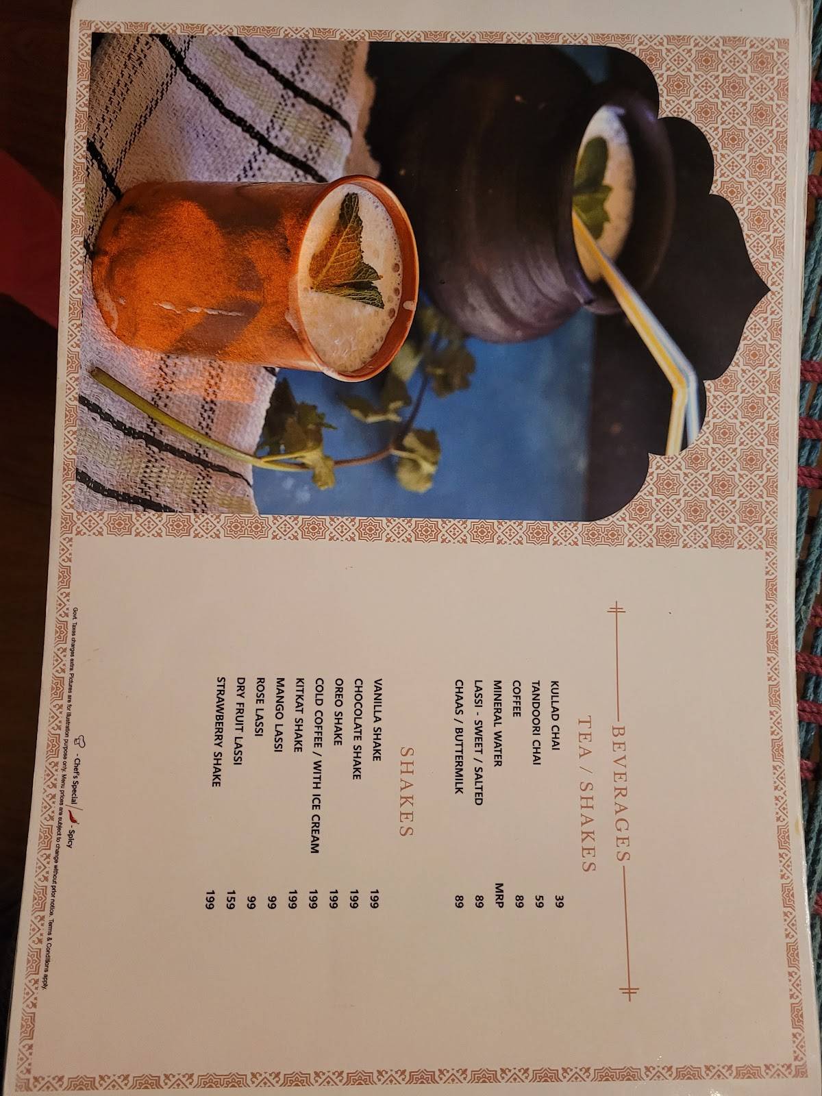 Menu at Kake Di Hatti Guwahati, Guwahati