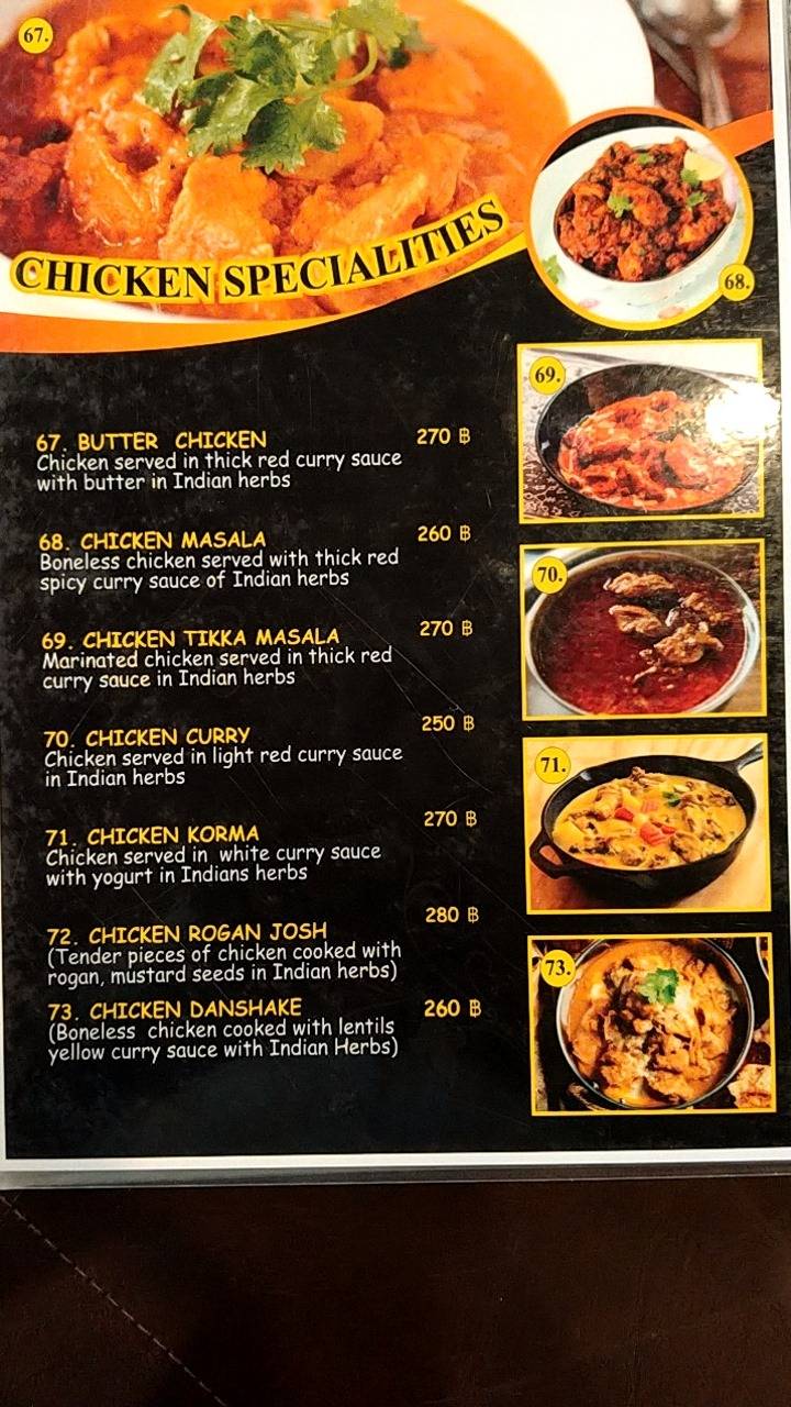 Carta del restaurante King Kitchen, Ao Nang