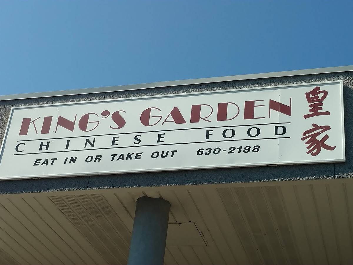 Menu at King's Garden restaurant, Meriden