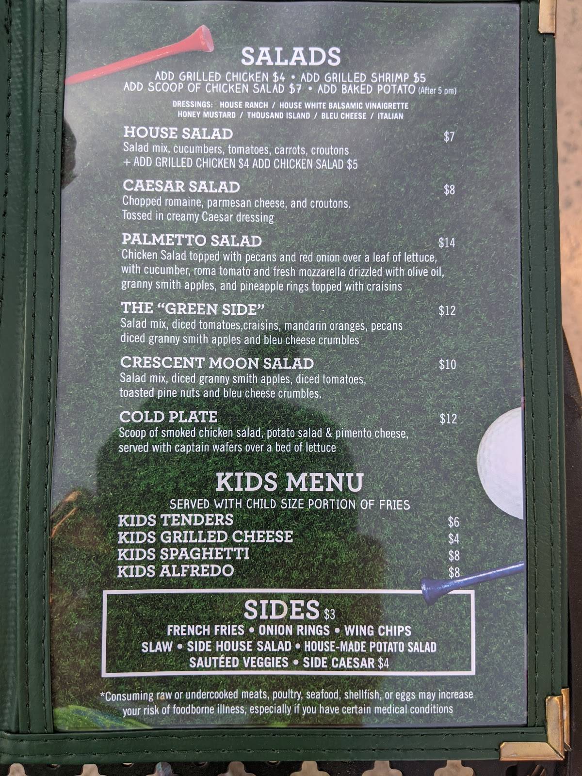 Menu at LJ's Par and Grill pub & bar, Lexington