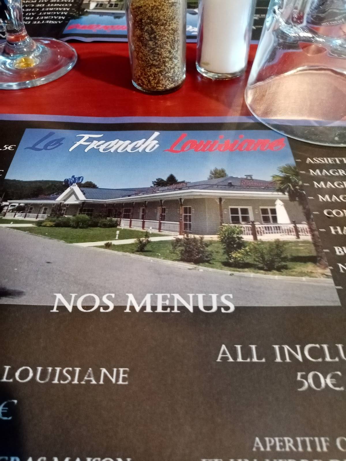 Carta del restaurante Le French Louisiane, Barbazan